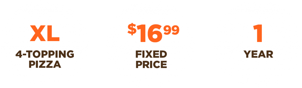 Fixed Rate Pizza – Pizza Pizza